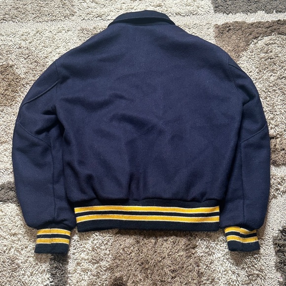 Delong | Jackets & Coats | Vintage Delong Wool Letterman Varsity Jacket ...